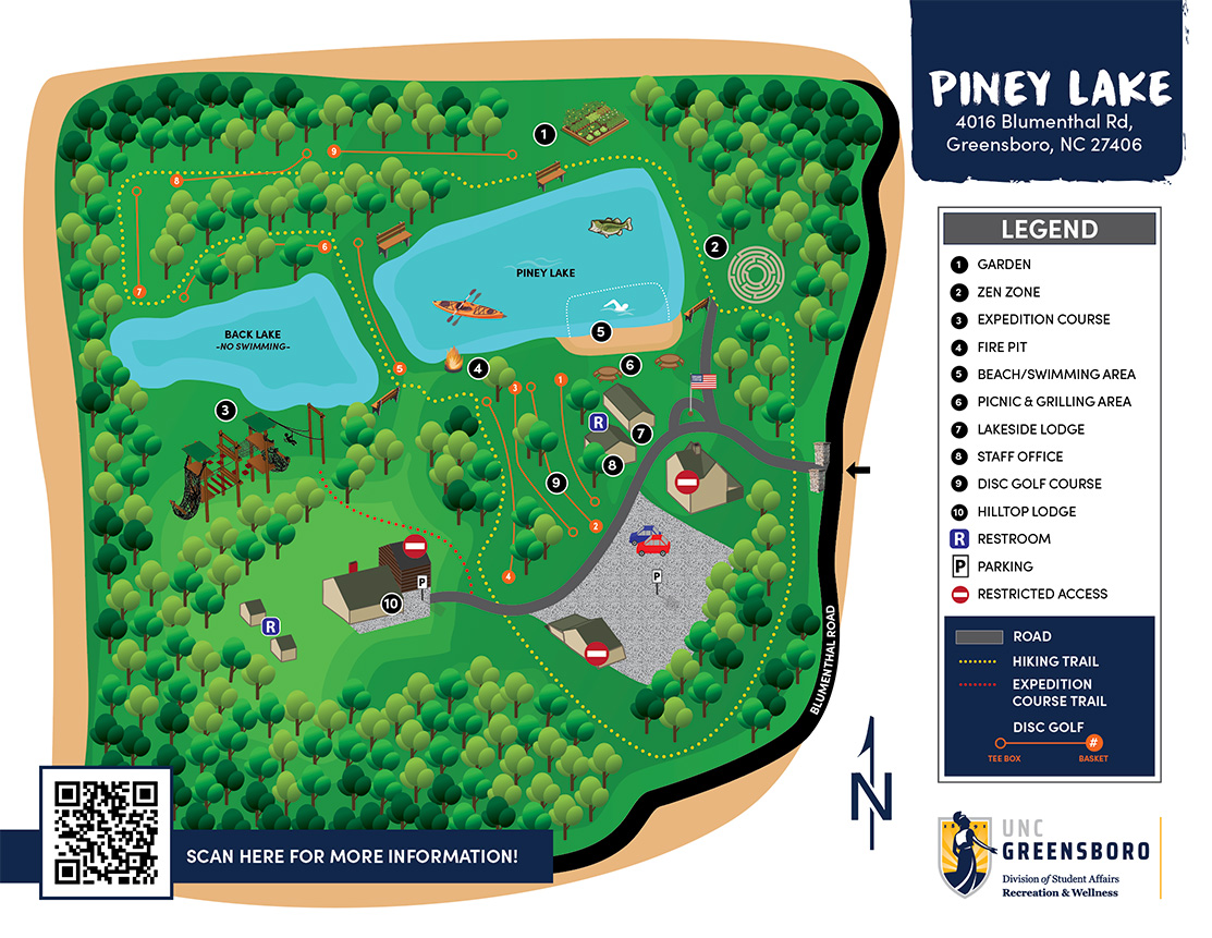 Piney Lake | UNCG Recreation & Wellness